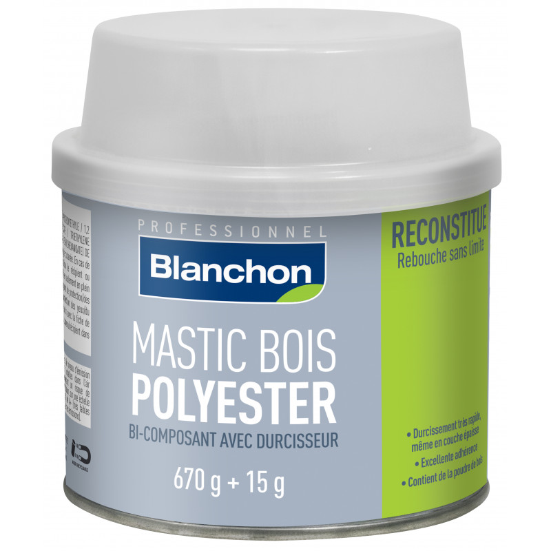 Mastic bois Polyester - Chêne - 670g - Manubricole | manubricole.com