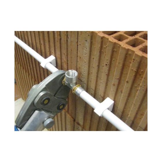 Fixation de tube multicouche tub-ring simple blanc - Manubricole ...